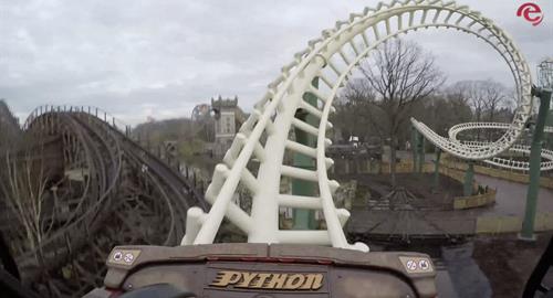 'Python' steel roller coaster - Efteling
