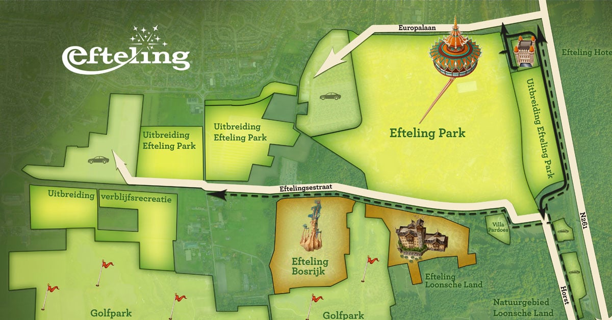 Plattegrond Efteling 2025 – Efteling Kaart – JRPLKG