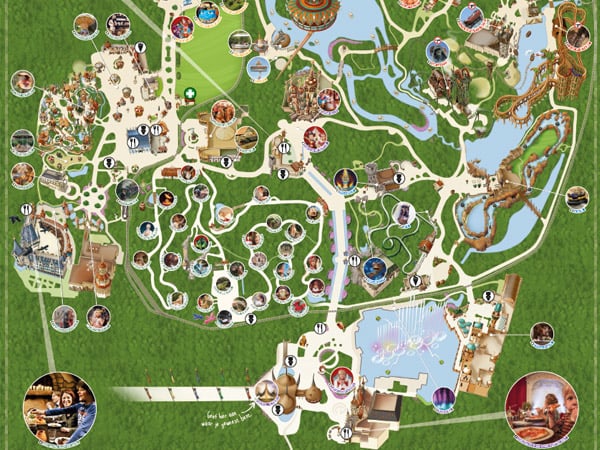 Efteling doet pilot met kinderplattegrond