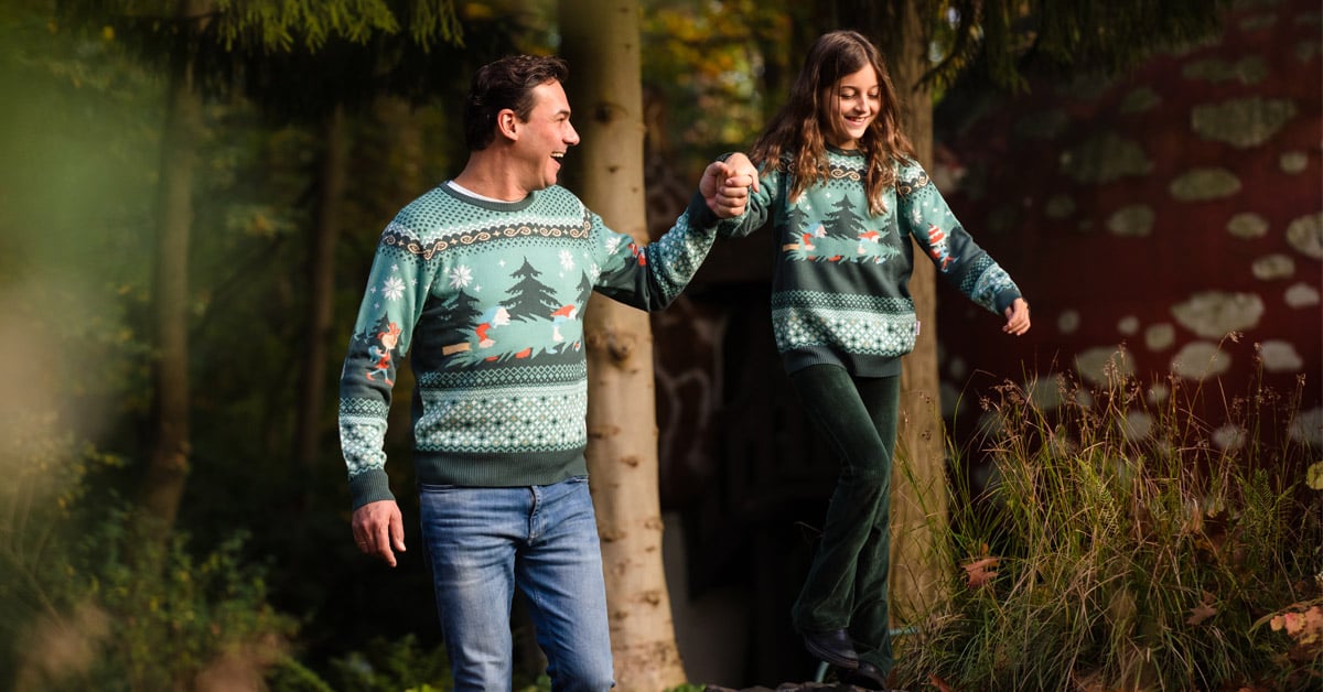 Nieuwe wintertrui en huissokken