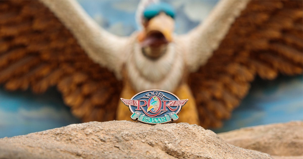 Jubileumpin voor 25 jaar Vogel Rok