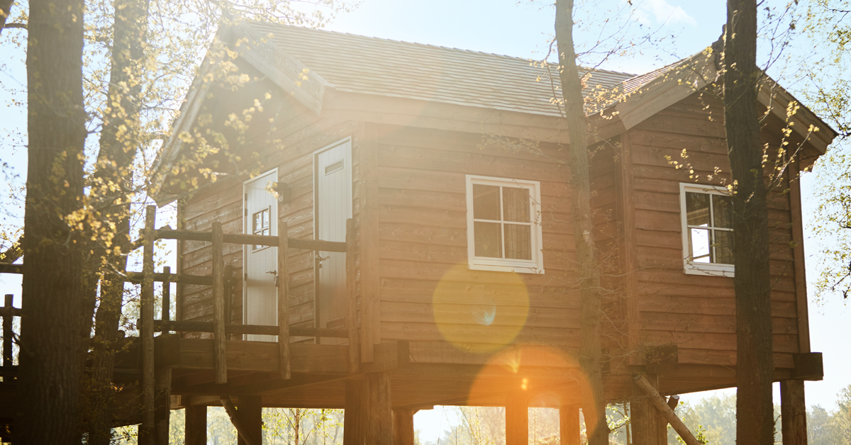 Luxe slapen in een boomhut op loopafstand van de Efteling