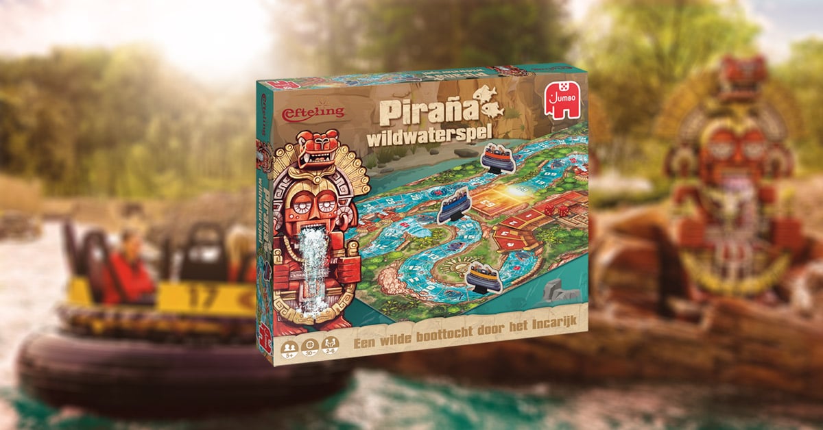 Win één van de drie Piraña Wildwaterspellen